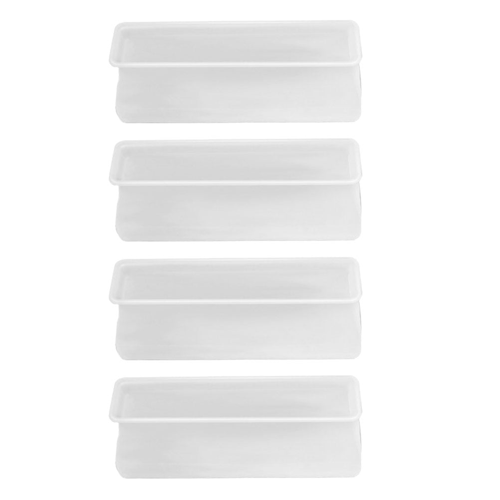 4 Pcs Rectangular Bed Booties Floor Protector Anti-slip Bed Feet Mat ...