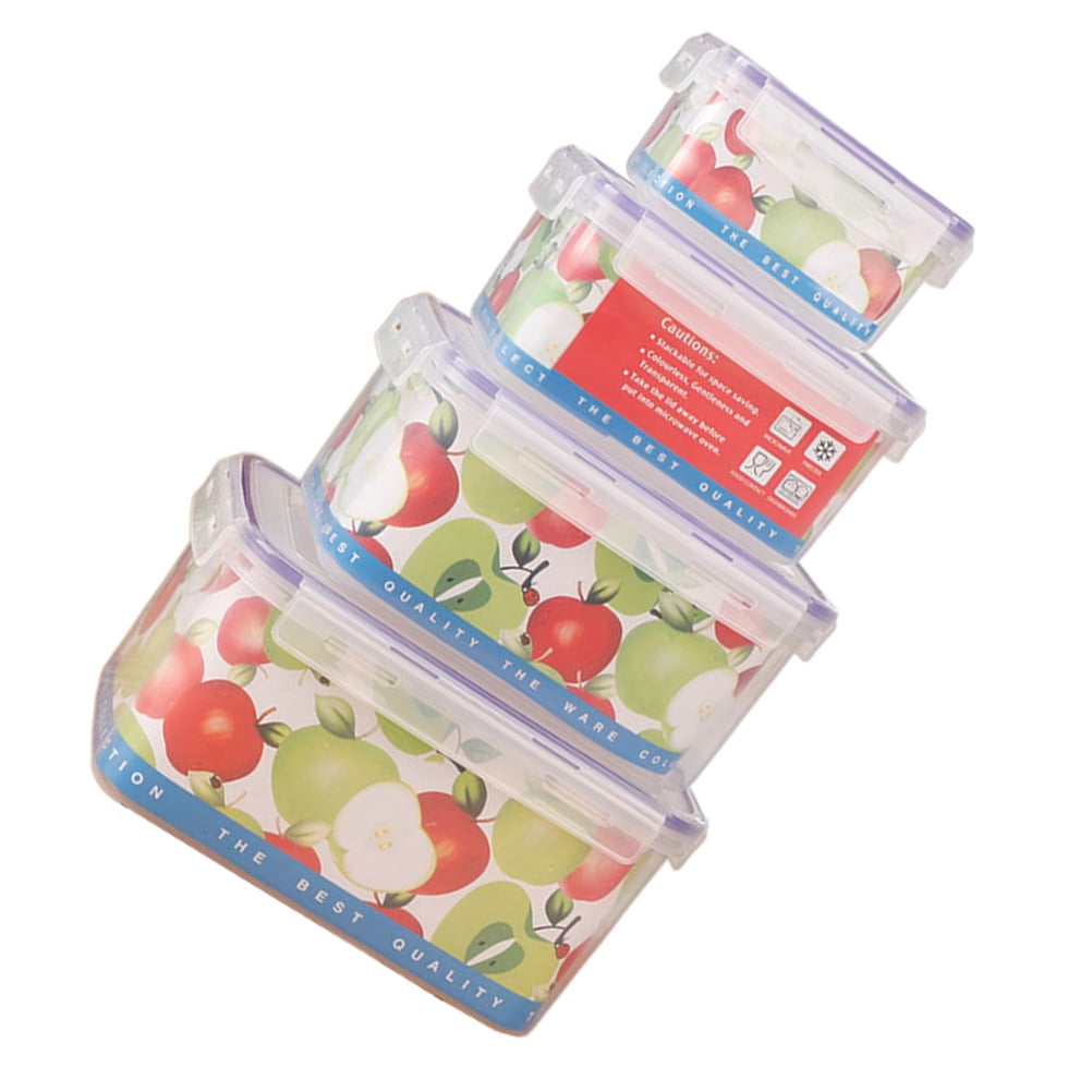 4pcs Meal Prepping Boxes Cereal Storage Container Food Container ...
