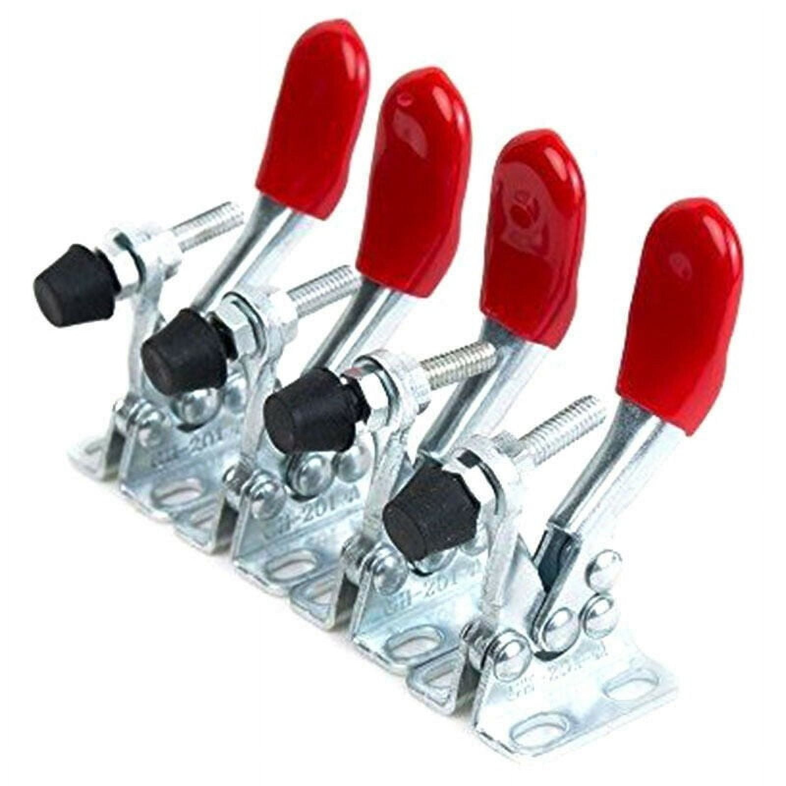 4 Pcs Red Toggle Clamp GH-201A 201-A Quick Release Tool Horizontal ...