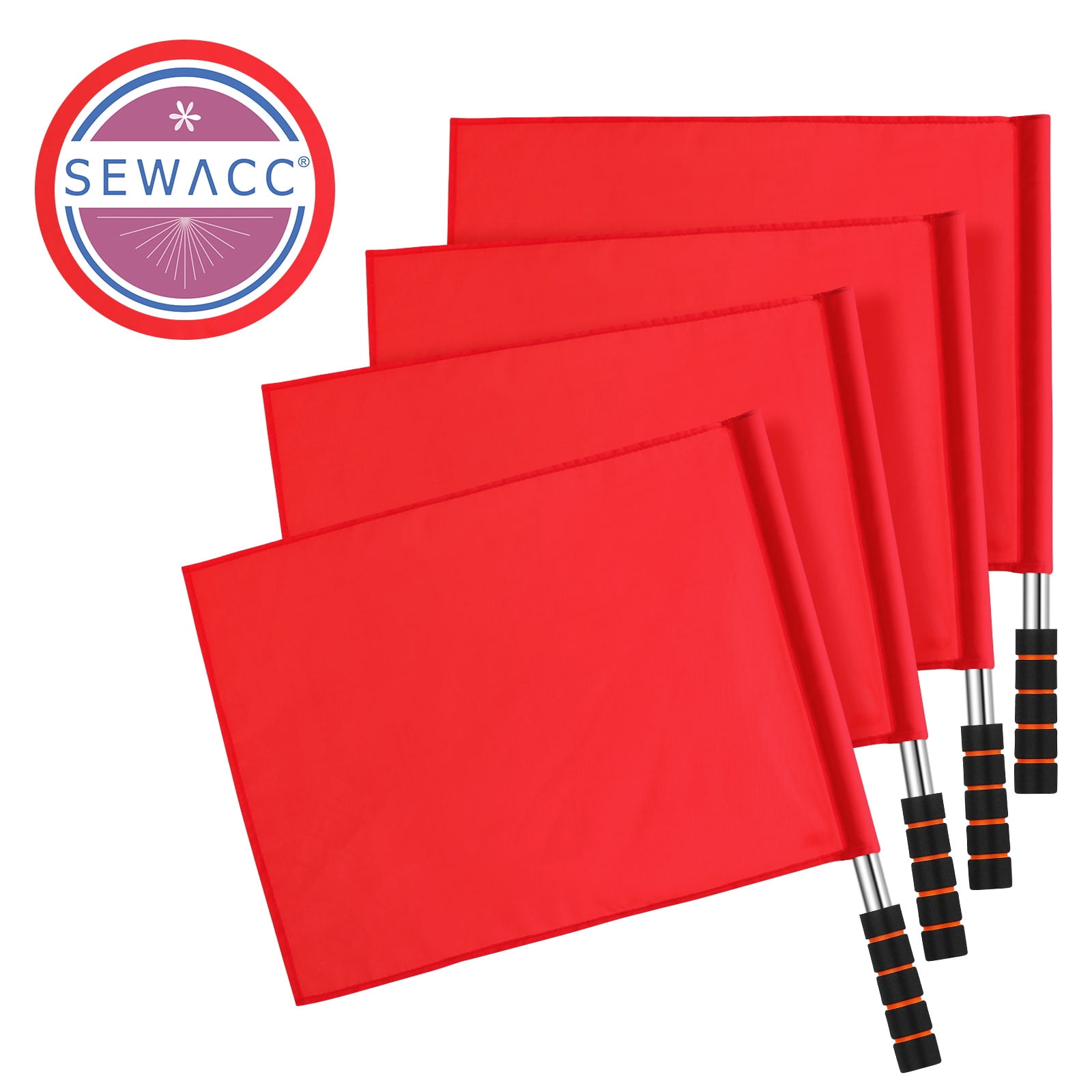 4 Pcs Referee Flags Flags Signal Flags Hand Waving Flags for Game Match ...