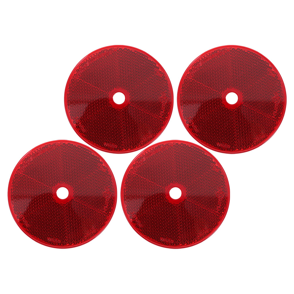 Hytrove Reflectors for Gate Posts Red ABS Plastic Night Reflection for ...
