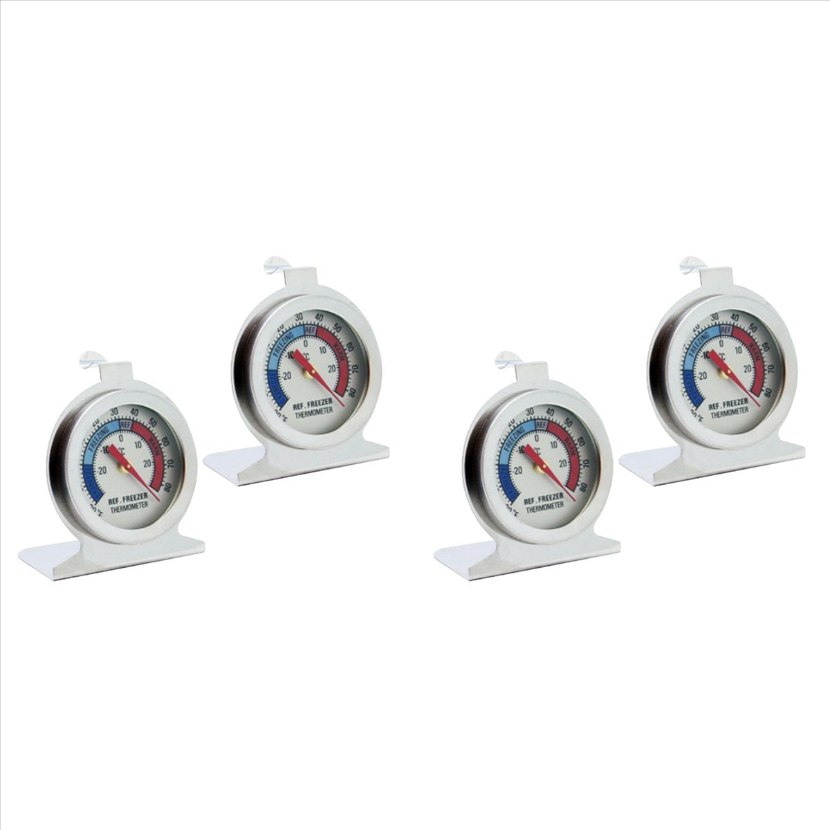 4 Pcs Refrigerator Thermometer 20℃-20℃/-20℉-80℉ Fridge Analog Large ...