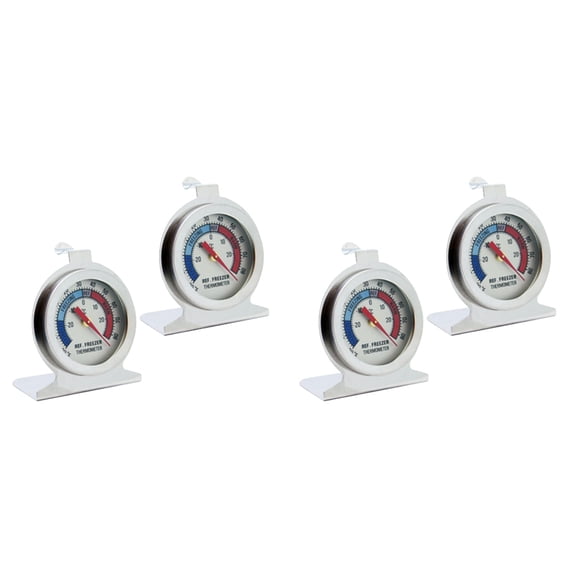 4 Pcs Refrigerator Thermometer 20℃-20℃/-20℉-80℉ Fridge Analog ...