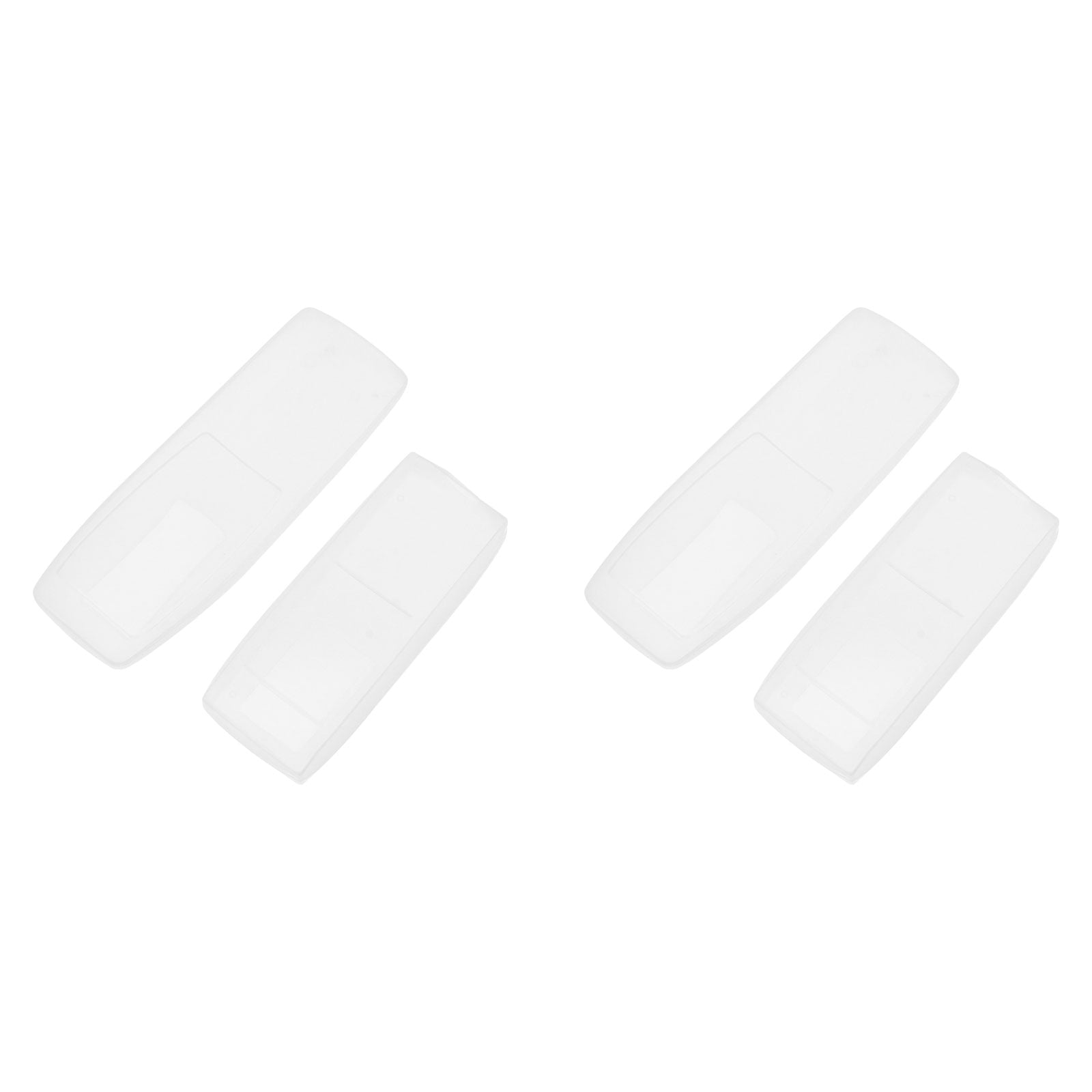 4 Pcs Remote Control Case Square Cover Controller Bin White - Walmart.com