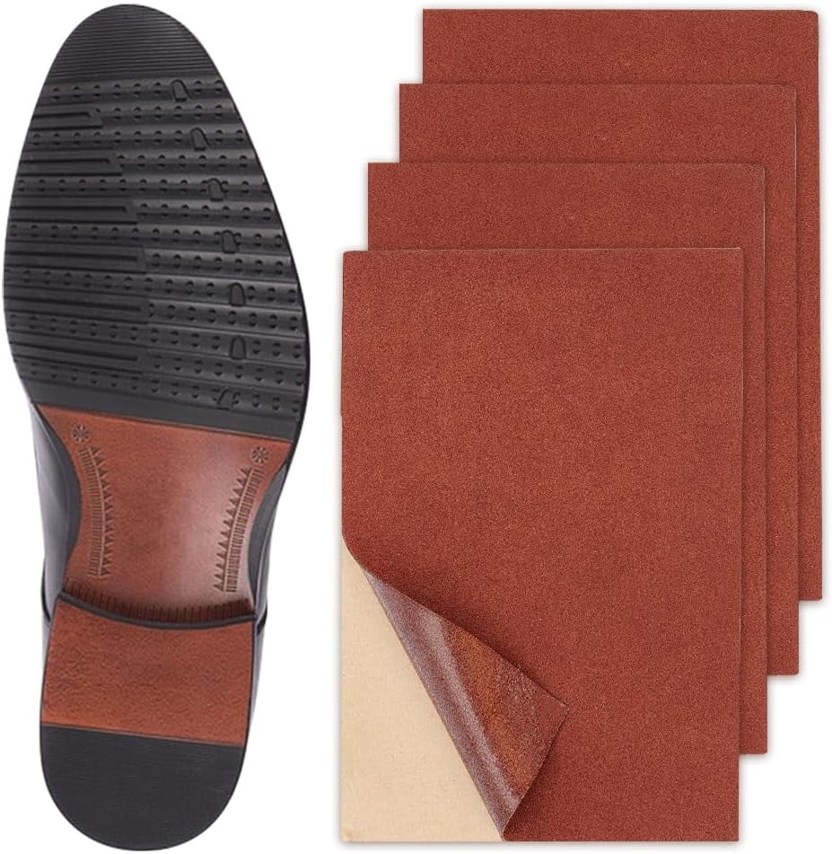 4 Pcs Repair Patches Coffee Iron on Jean Patches Rectangle Sew on Faux ...