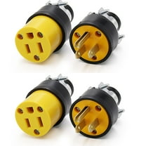 Electric Plug 15 Amp 125 Volt Replacement 3 Pin Plug 3 Prongs ...
