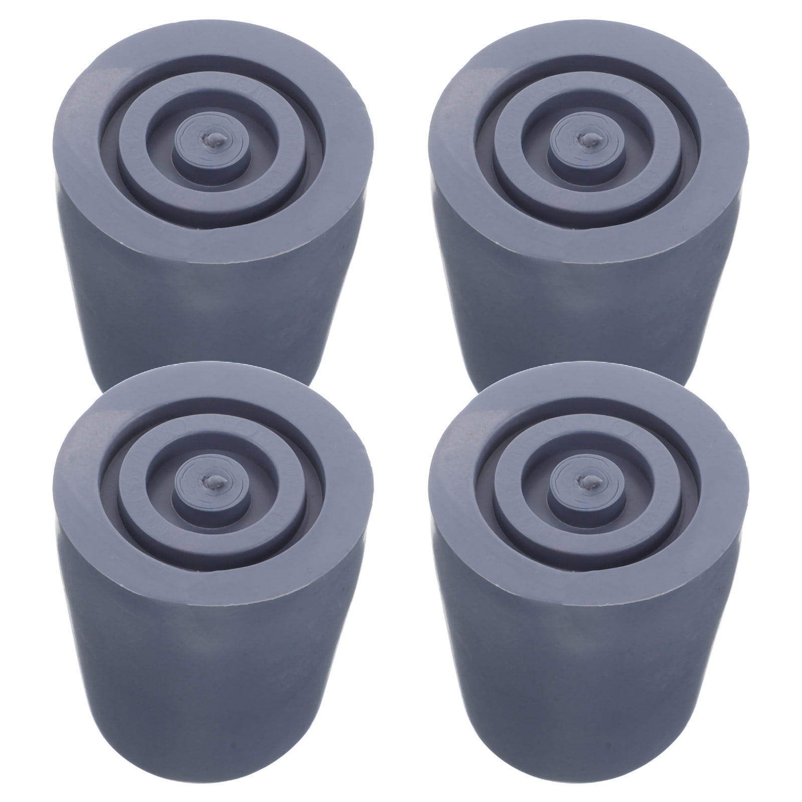 4 Pcs Replacement Rubber Cane Tips Shower Chair Accessories Elder Grey ...