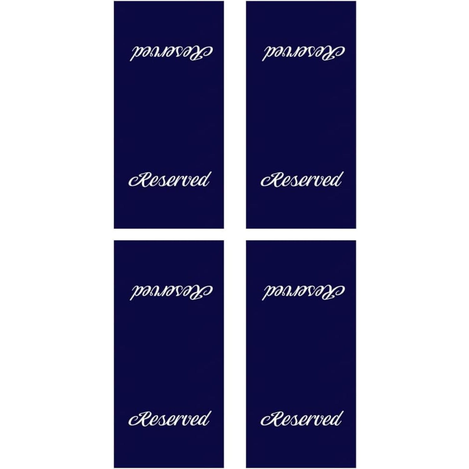 4 Pcs Reserved Signs for Pews Reserved Pew Cloths 22 Inch Burgundy Gold ...