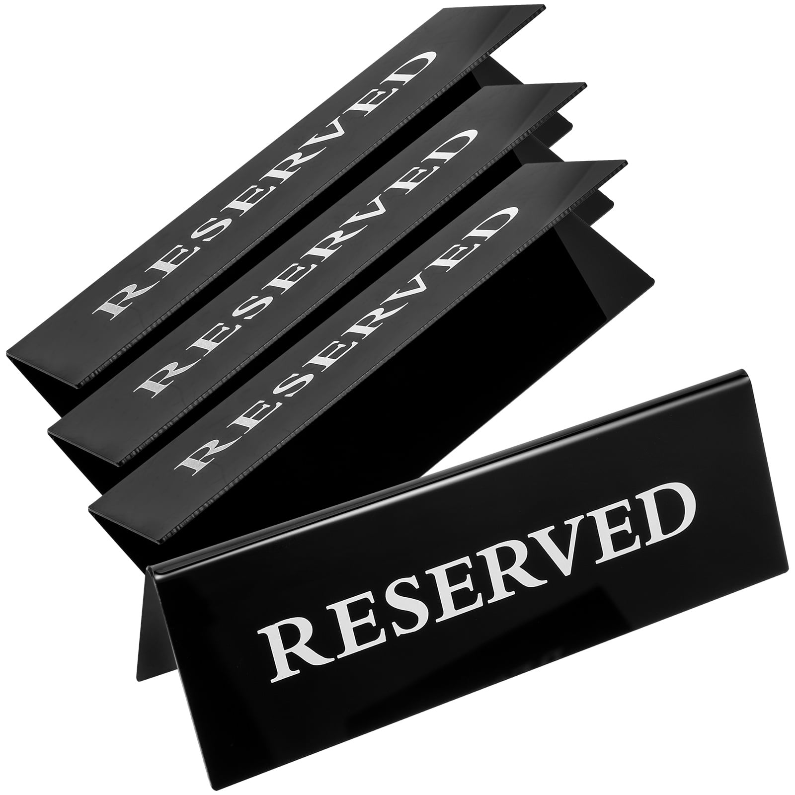 Raindrops Reserved Sign Acrylic for Special Events 4Pcs 5.89X1.57X2 ...
