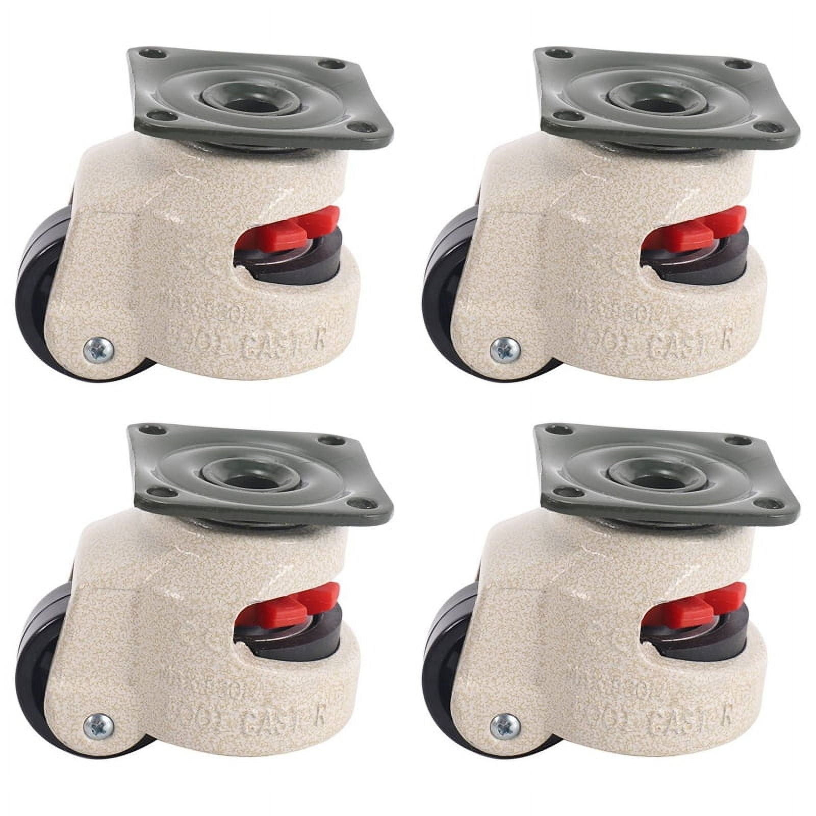 4 Pcs Retractable Leveling Casters Industrial Machine Swivel Caster ...