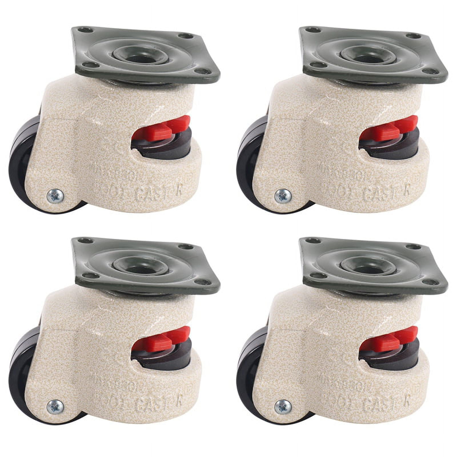 4 Pcs Retractable Leveling Casters Industrial Machine Swivel Caster ...