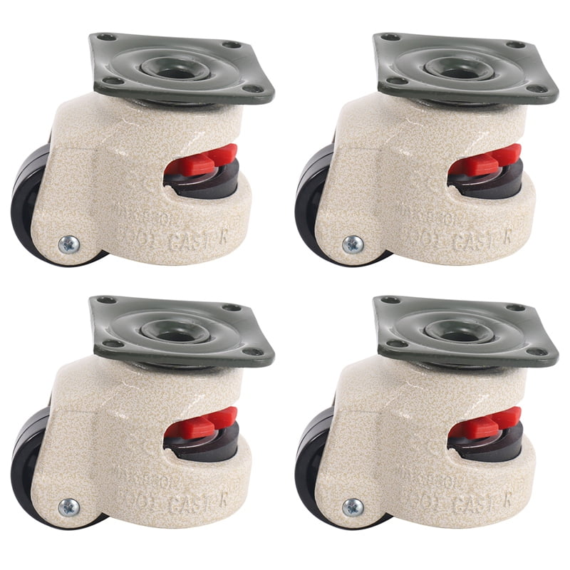 4 Pcs Retractable Leveling Casters Industrial Machine Swivel Caster ...