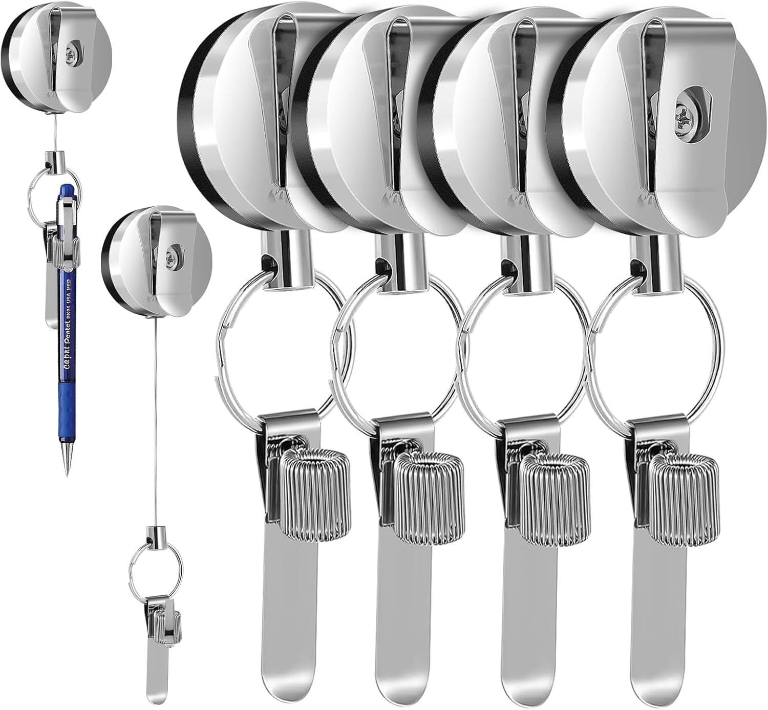 4 Pcs Retractable Pull Pen Pencil Holder Retractable Pen Holder ...