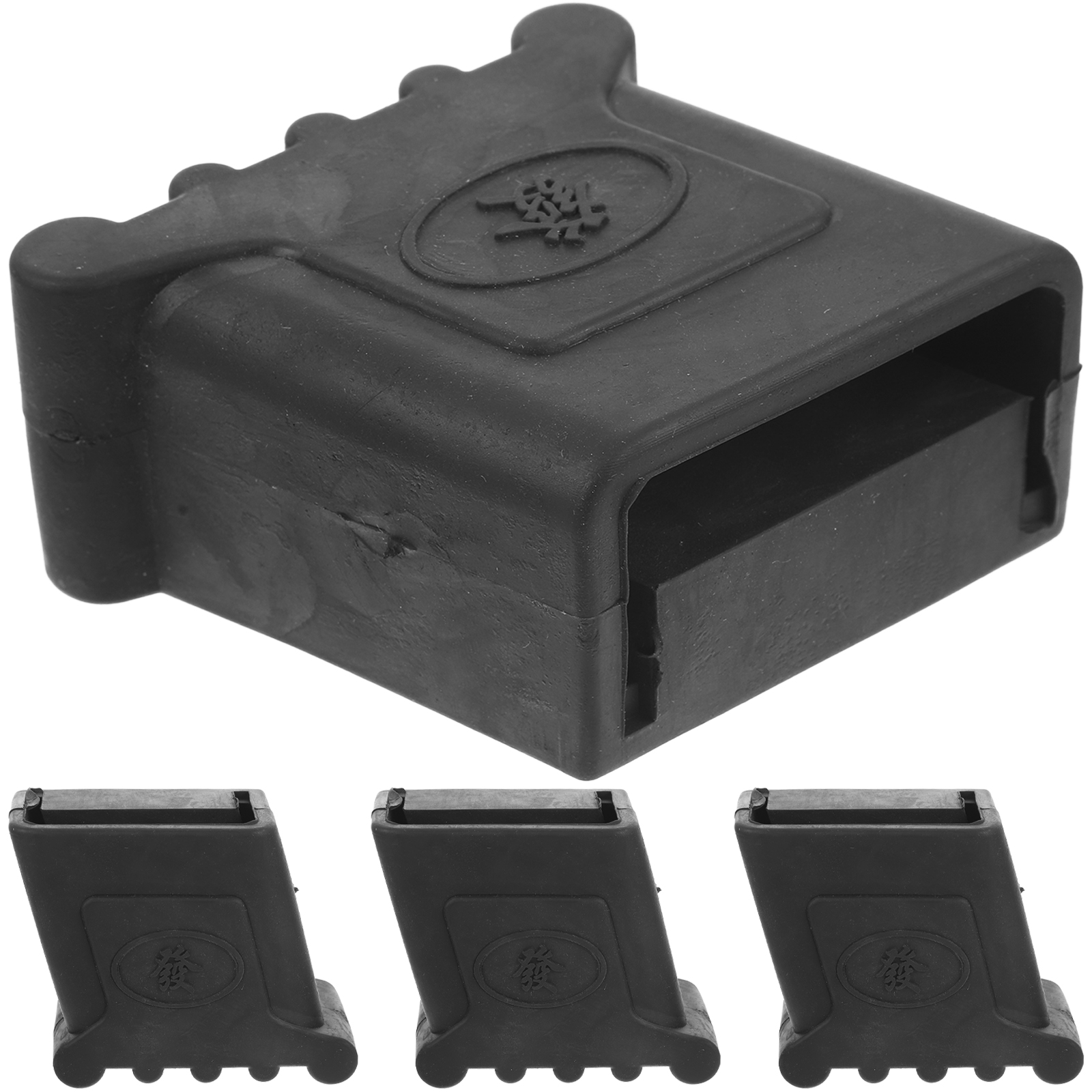 4 Pcs Retractable Stairs Pads Ground Bumpers Standoff Black - Walmart.com