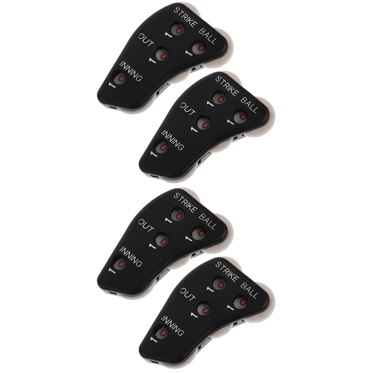 4 Pcs Reusable Baseball Umpire Clicker Lightweight Baseball Counter ...