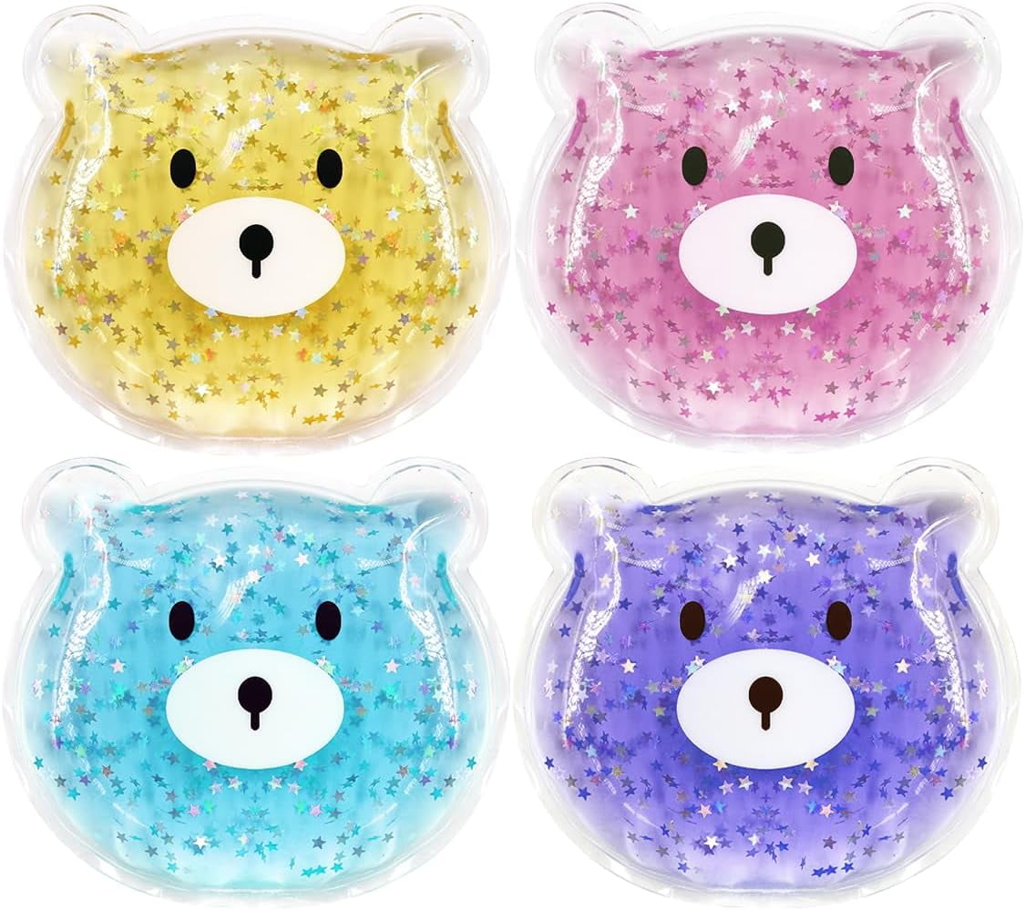 4 Pcs Reusable Gel Boo Boo Ice Packs - Cute Children's Ice Packs for ...