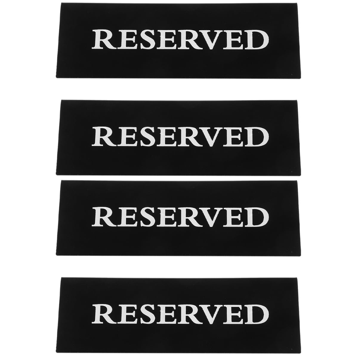 4 Pcs Reusable V-Shaped Reserved Signs for Restaurant Tables ...