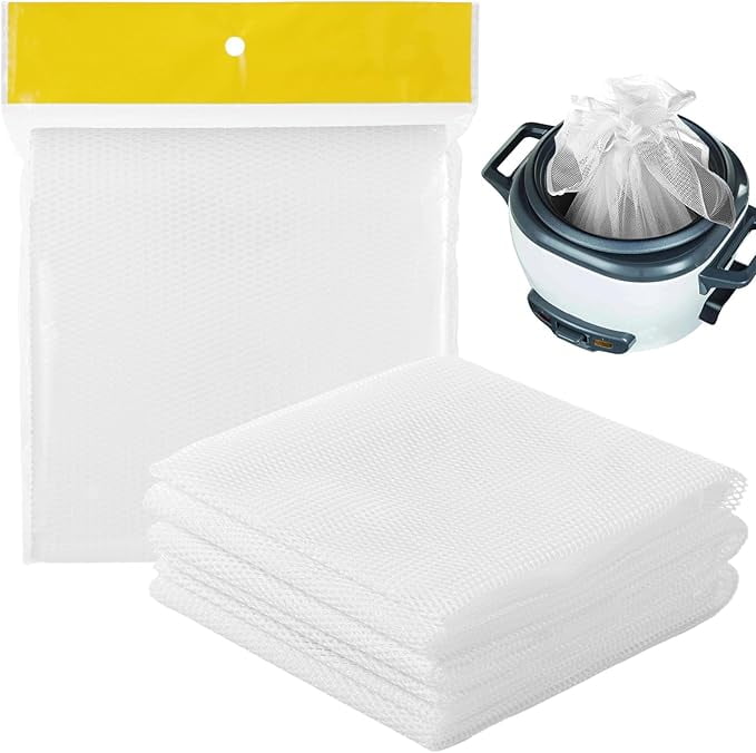 4 Pcs Rice Net, 43.3"×39.4" Sushi Rice Cooking Net, Non-Stick Fine Mesh ...