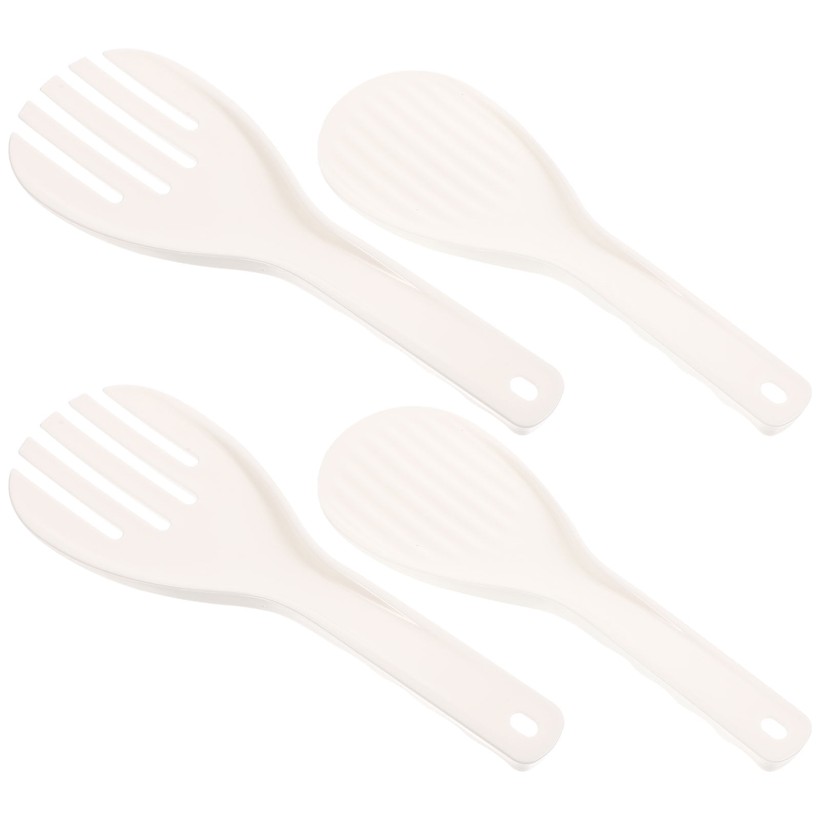 4 Pcs Rice Paddles Non-stick Tableware Silicone Ladle Potato Kitchen ...