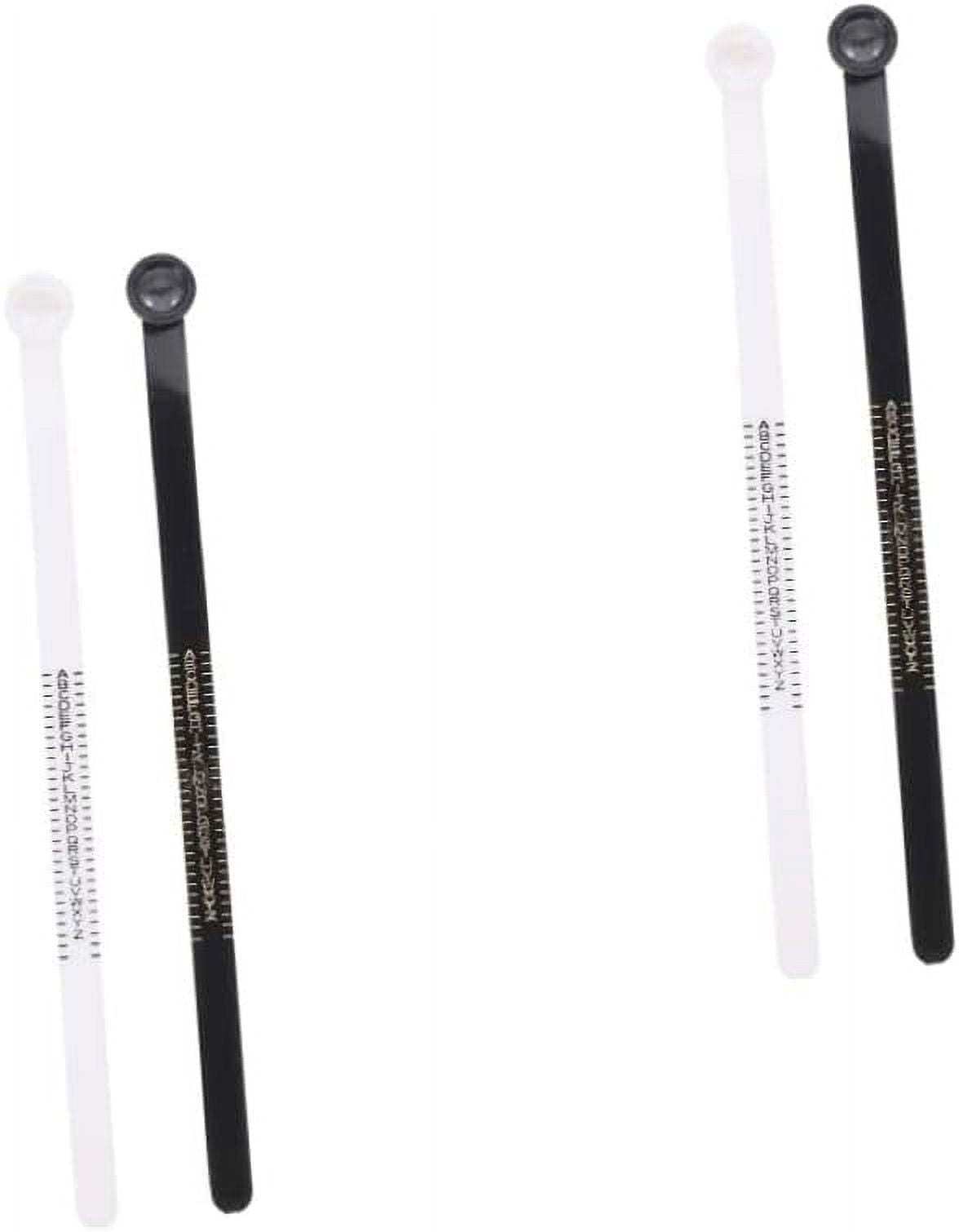 4 Pcs Ring Measurement Ring Sizing Ring Gauge Sizer Black Rings Finger ...