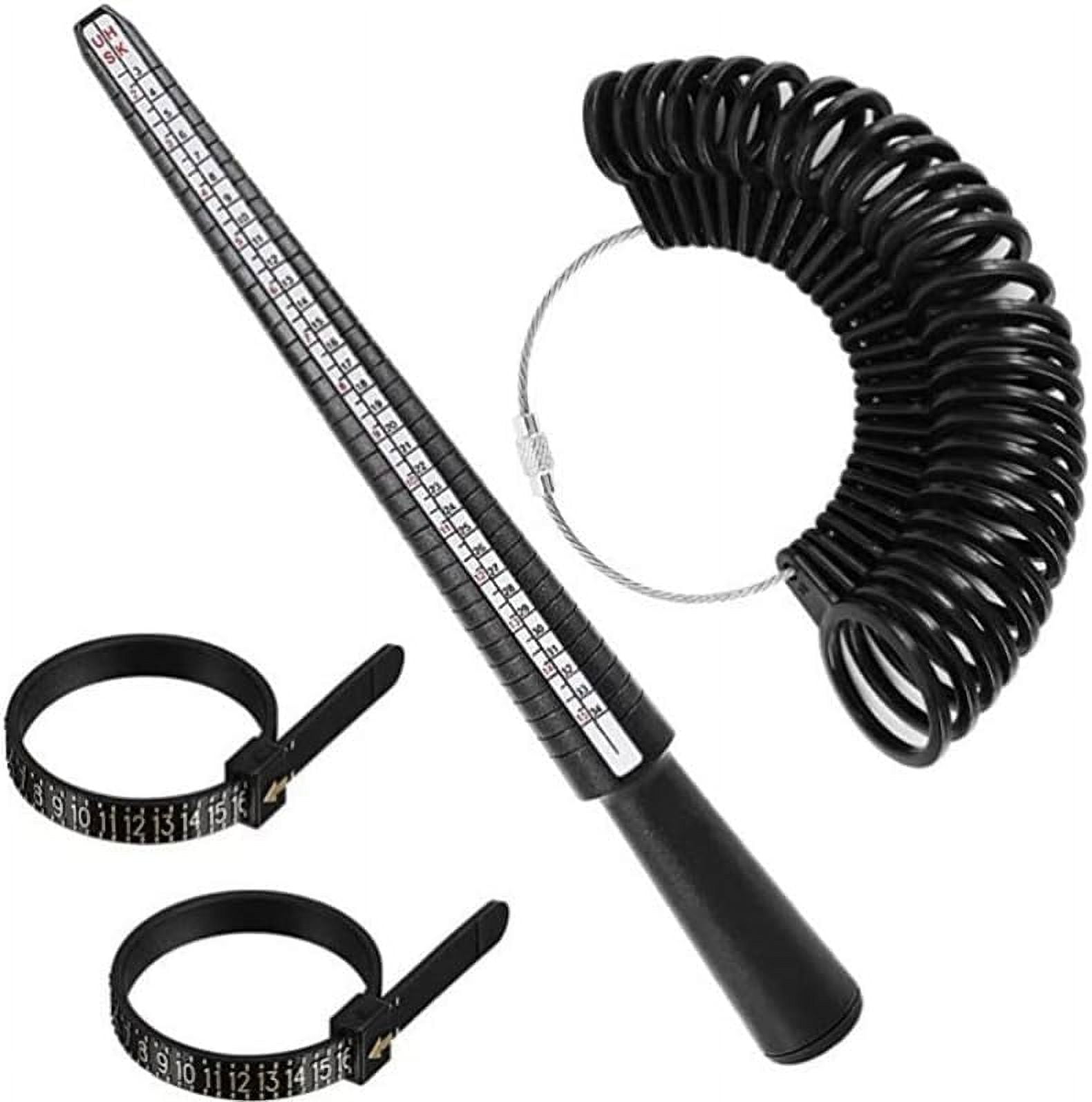 4 Pcs Ring Measurement Tool, High Accuracy Durable Plastic Finger Size ...