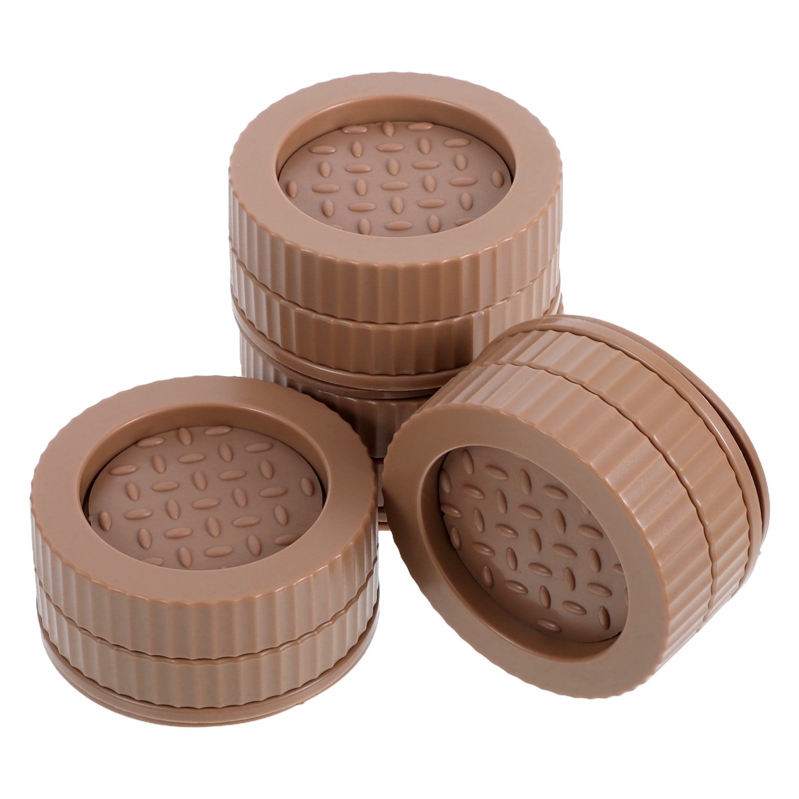 4 Pcs Risers for Table Legs Rear Plug Screws Joint Connecting Brown ...