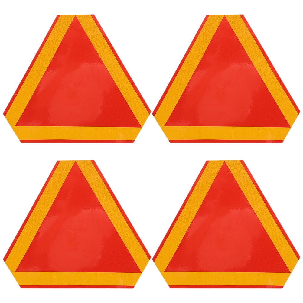 4 Pcs Roadside Triangles Emergency Vehicle Safety Sign Reflector Truck ...