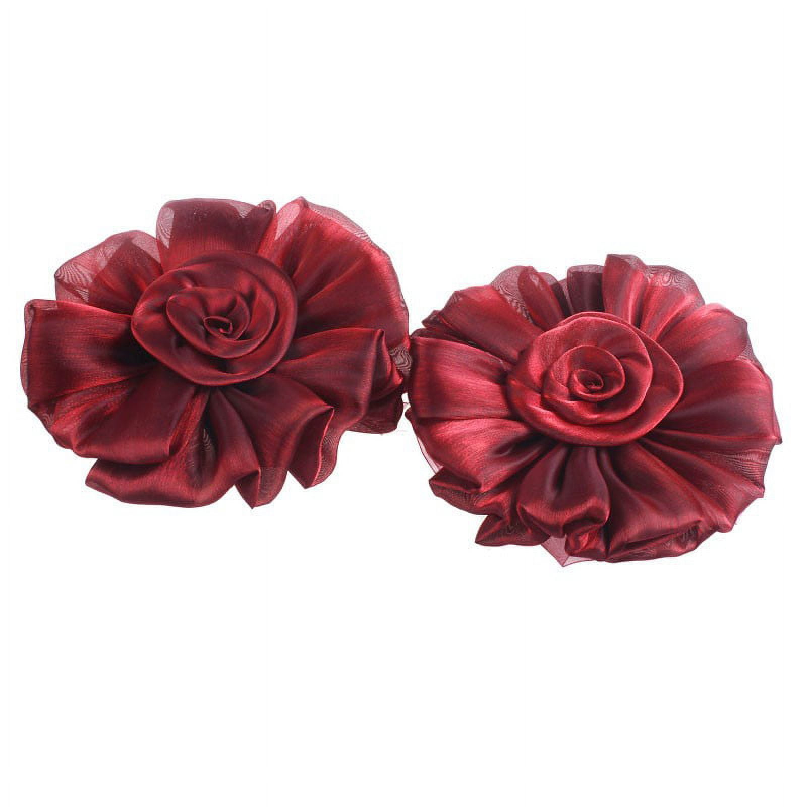 4 Pcs Rose Flower Curtain Tieback Hook Fastener - Decorative Window ...