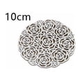 4 Pcs Rose Garden Coasters - Nordic Style Insulation Mats with Hollow ...