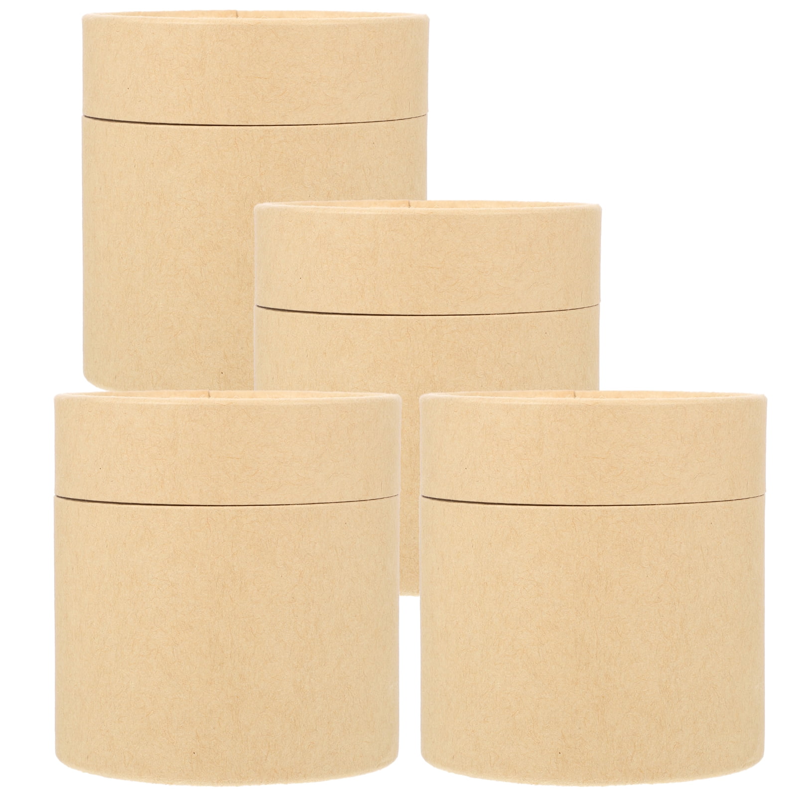 4 Pcs Round Storage Tank Small Canister Multi-function Canister ...