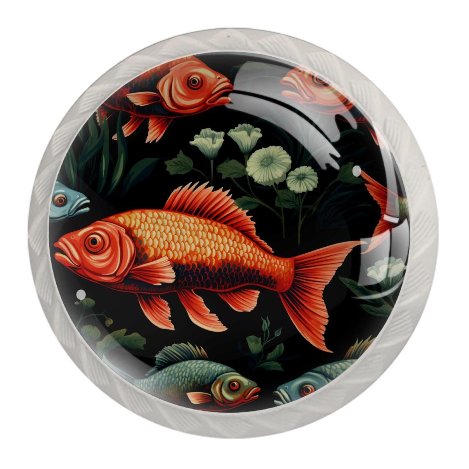 4 Pcs Round White Knobs for Kitchen Cabinet Cupboard Dresser Bookcase ...