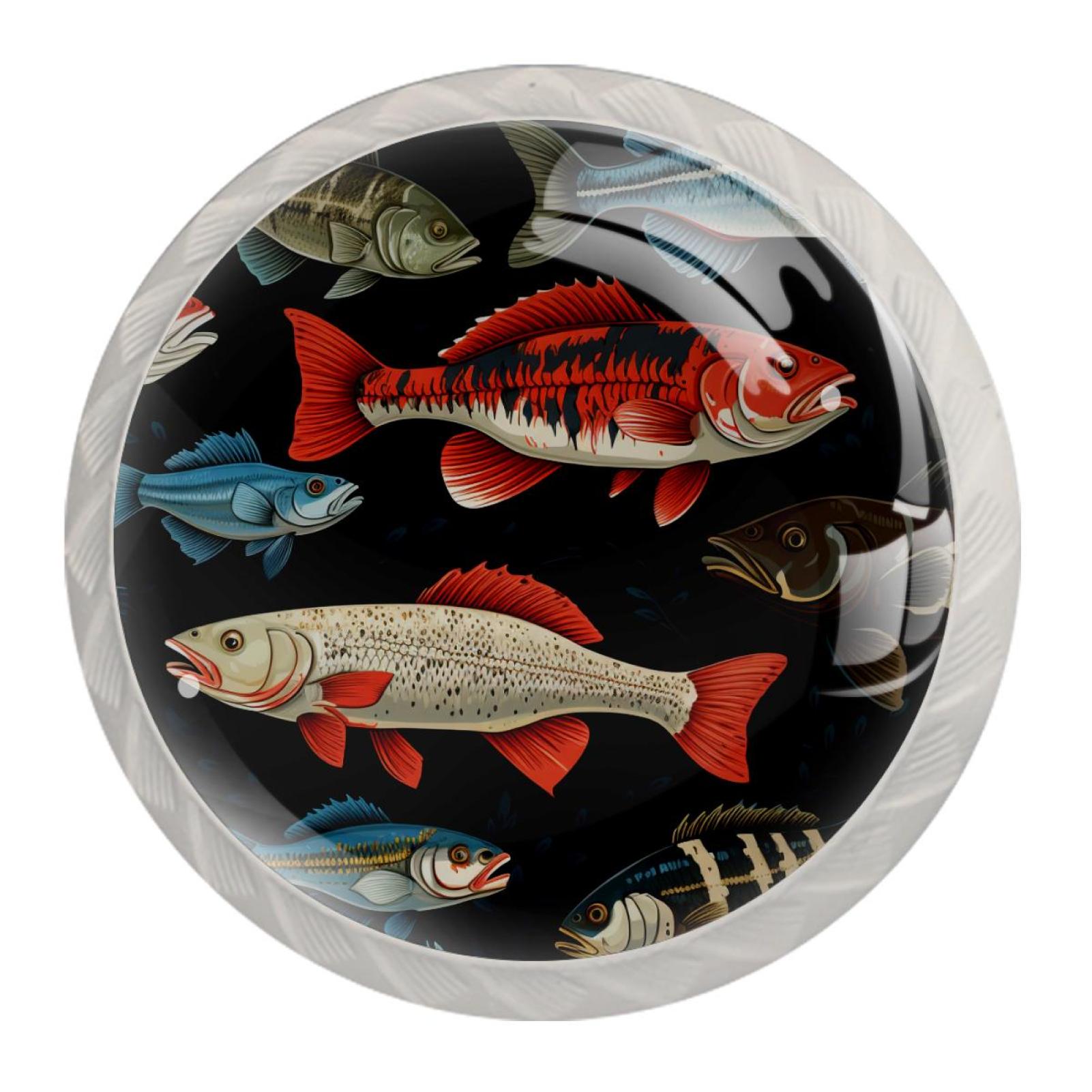 4 Pcs Round White Knobs for Kitchen Cabinet Cupboard Dresser Bookcase ...