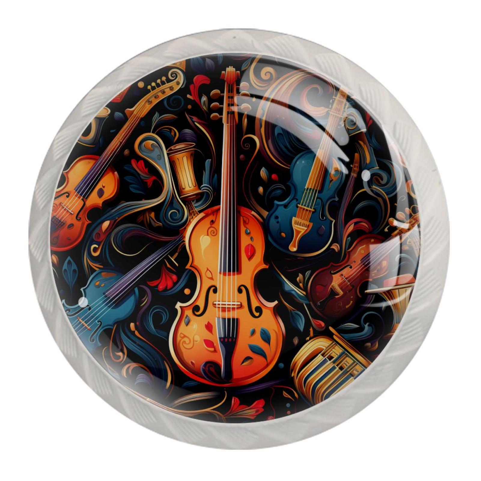 4 Pcs Round White Knobs for Kitchen Cabinet Cupboard Dresser Bookcase ...