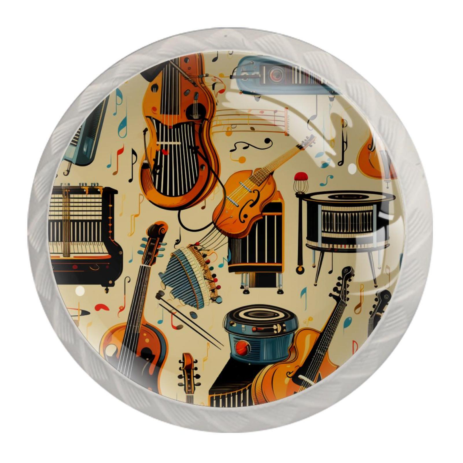 4 Pcs Round White Knobs for Kitchen Cabinet Cupboard Dresser Bookcase ...