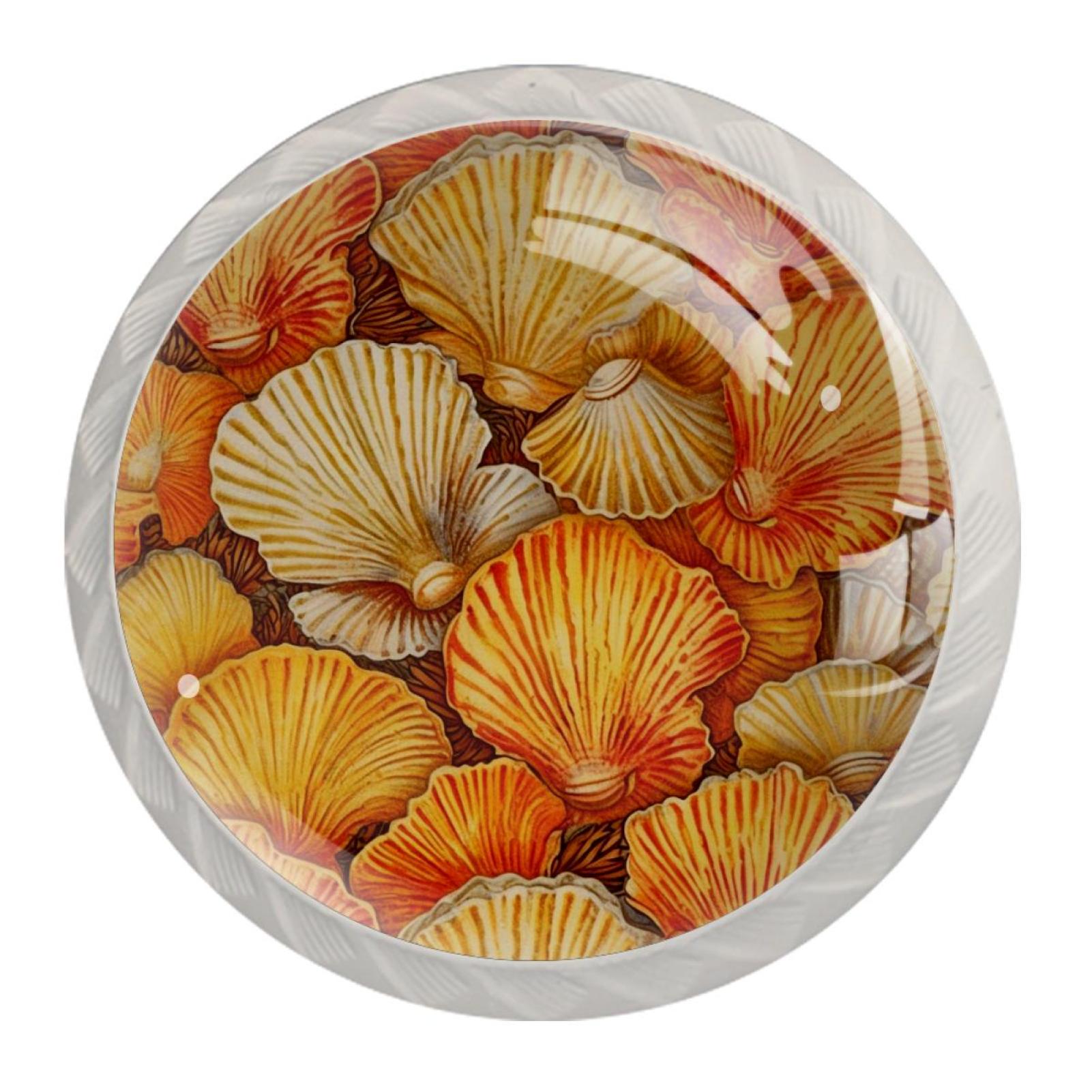 4 Pcs Round White Knobs for Kitchen Cabinet Cupboard Dresser Bookcase ...