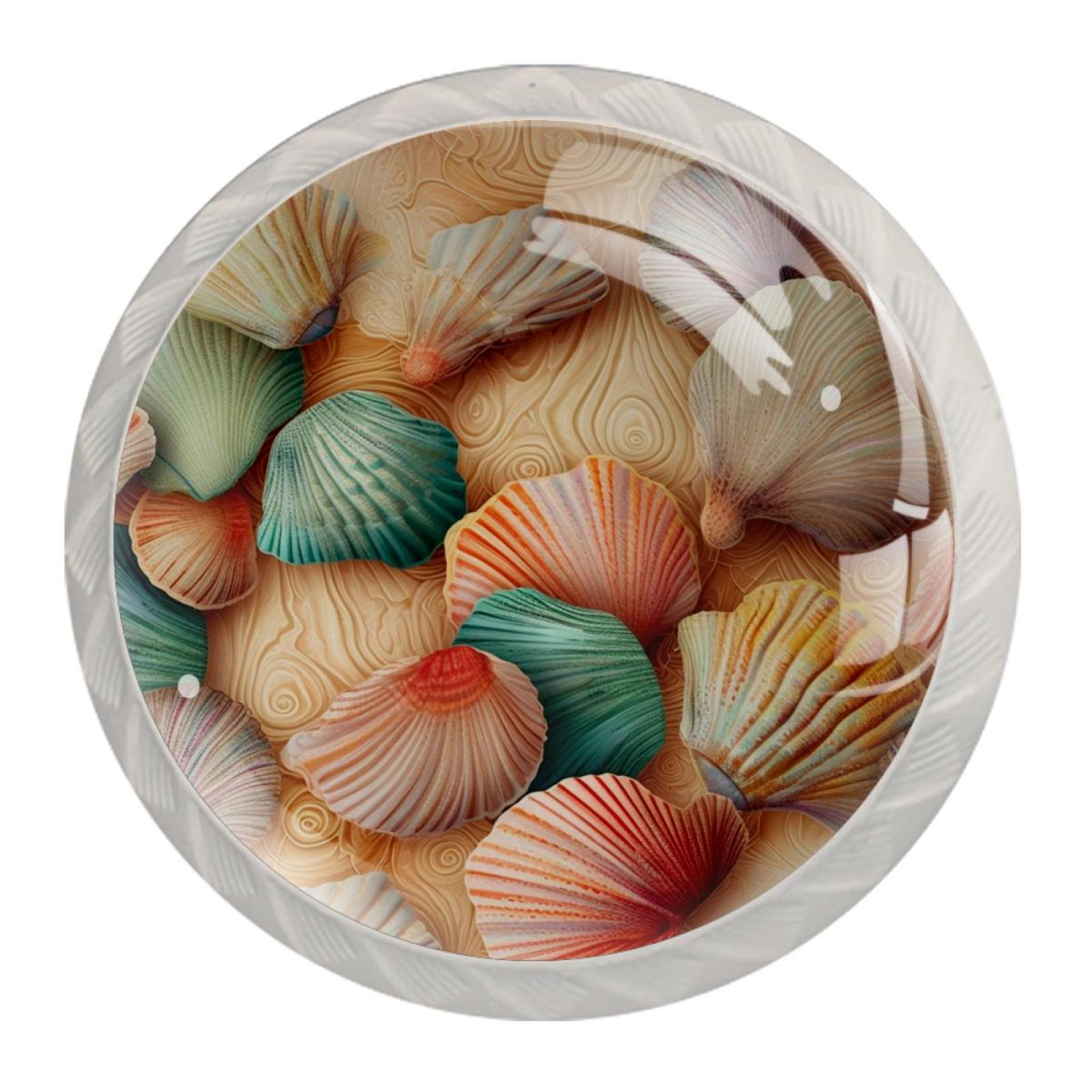 4 Pcs Round White Knobs for Kitchen Cabinet Cupboard Dresser Bookcase ...