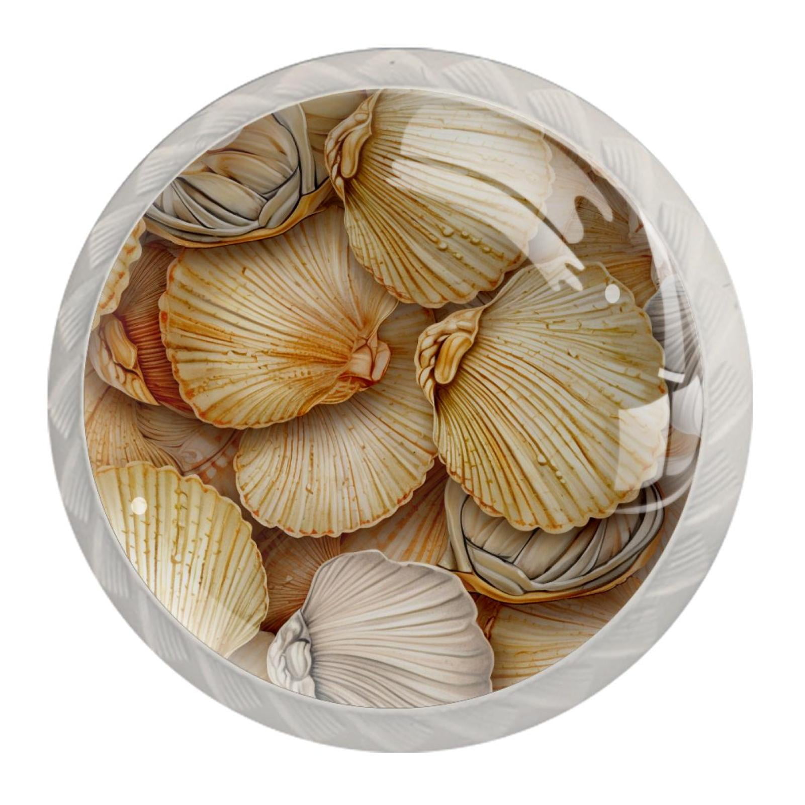 4 Pcs Round White Knobs for Kitchen Cabinet Cupboard Dresser Bookcase ...