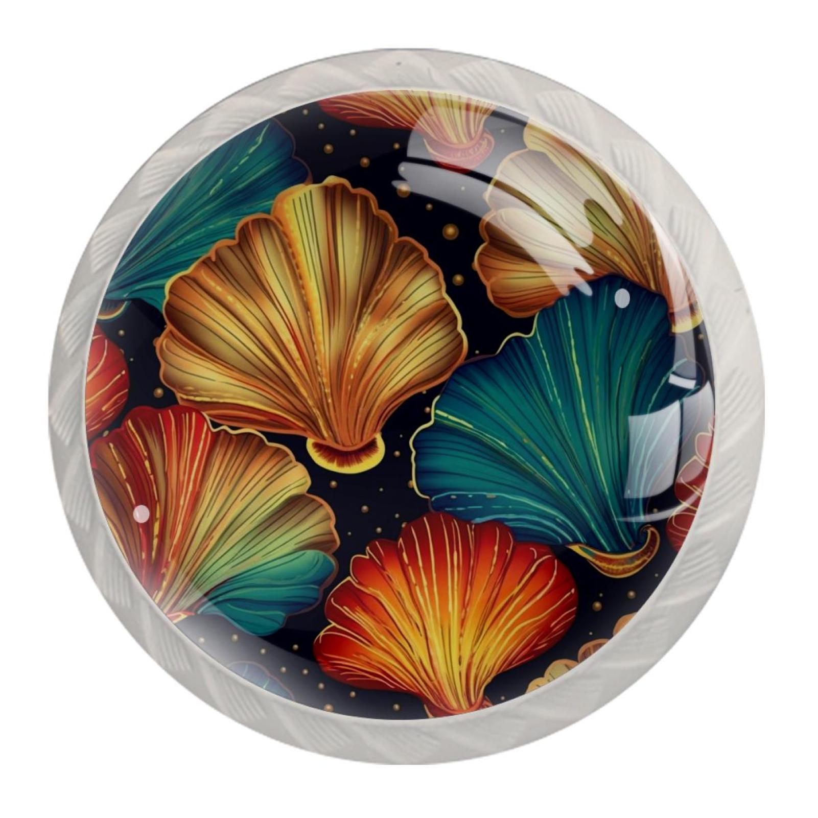 4 Pcs Round White Knobs for Kitchen Cabinet Cupboard Dresser Bookcase ...