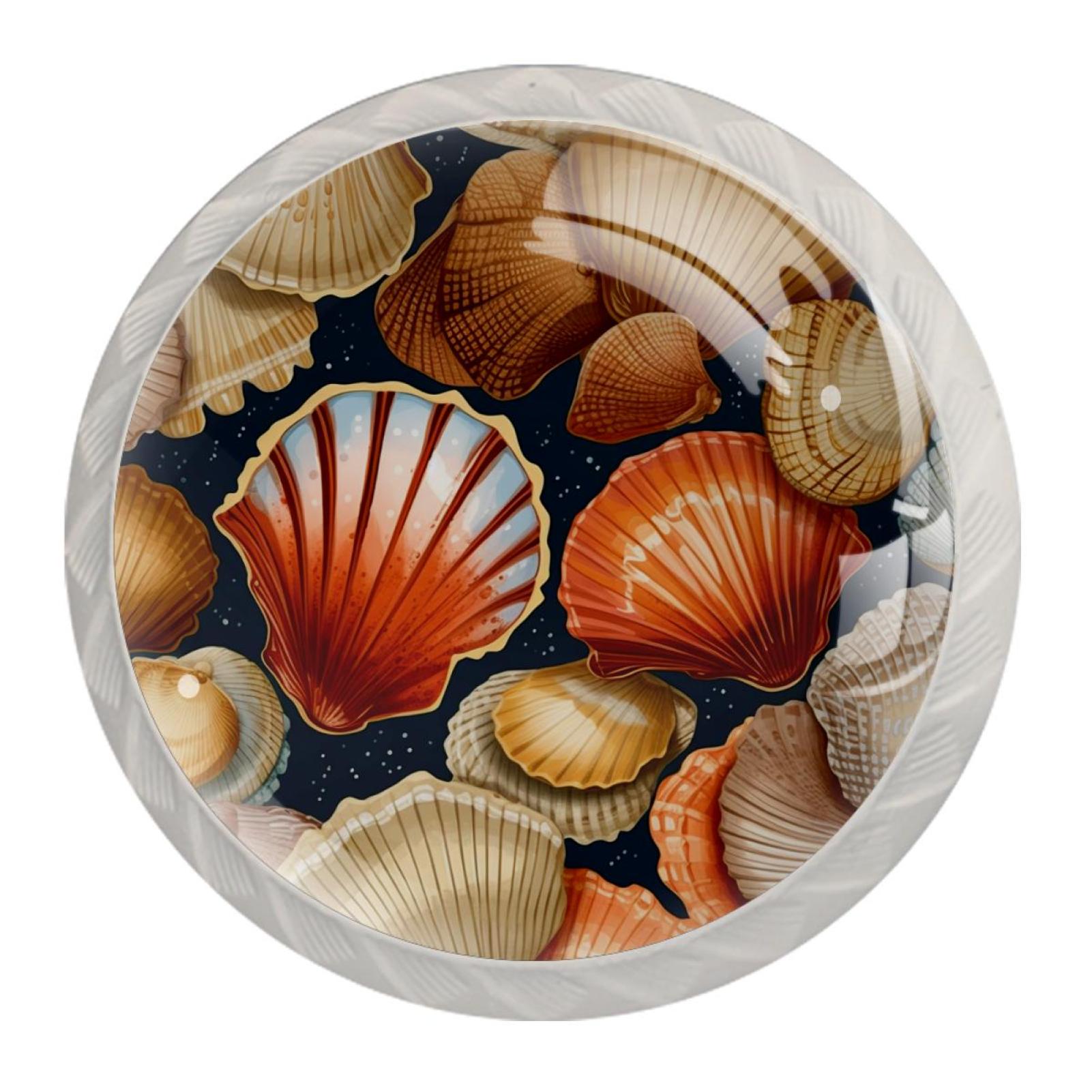 4 Pcs Round White Knobs for Kitchen Cabinet Cupboard Dresser Bookcase ...