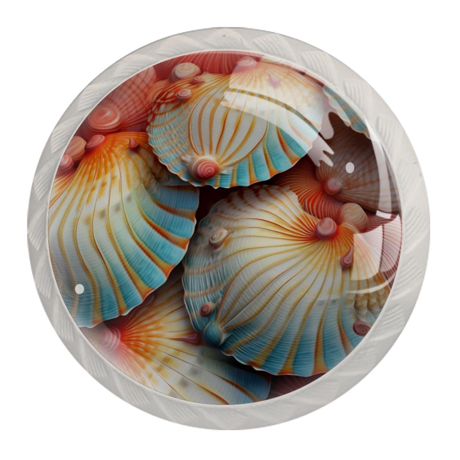 4 Pcs Round White Knobs for Kitchen Cabinet Cupboard Dresser Bookcase ...