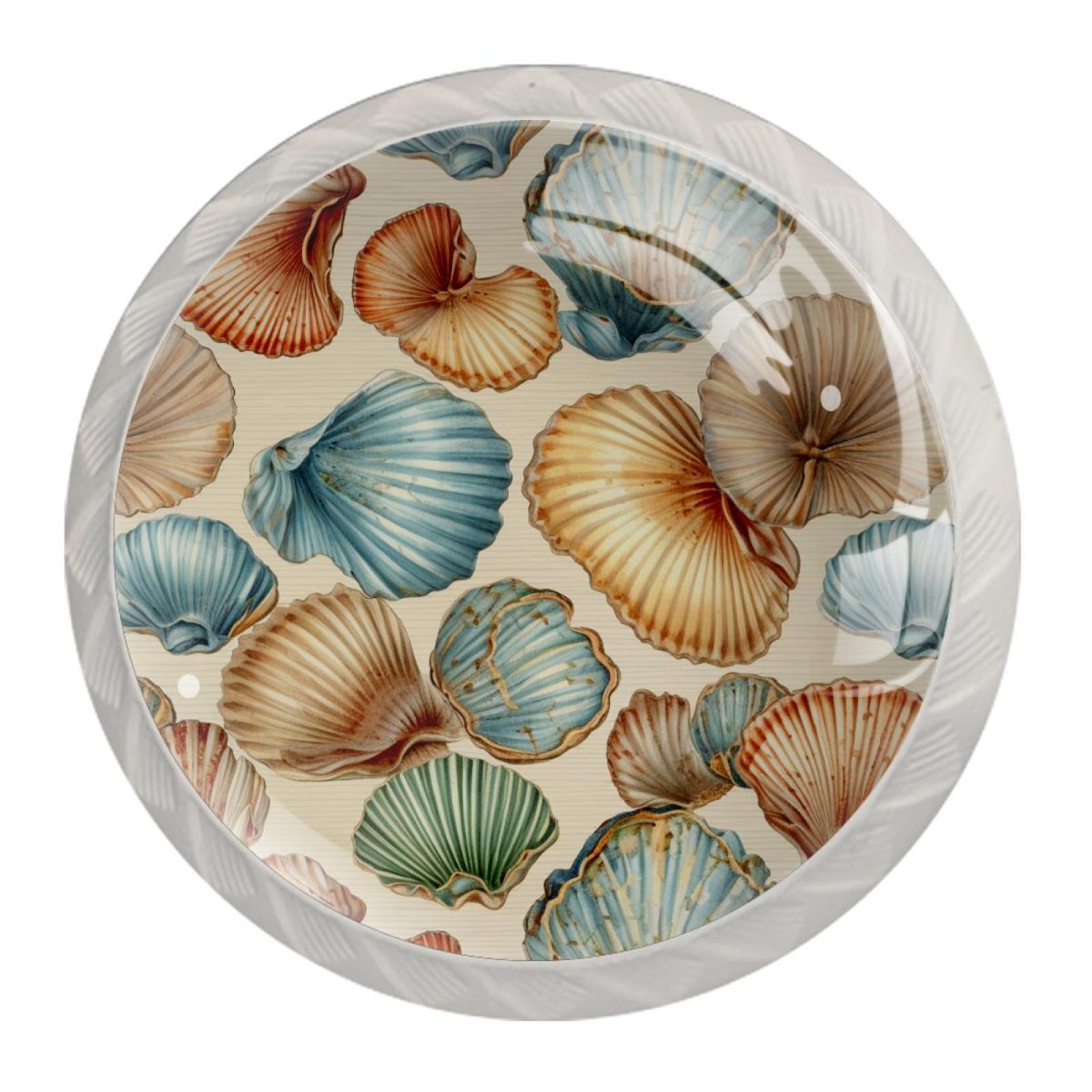 4 Pcs Round White Knobs for Kitchen Cabinet Cupboard Dresser Bookcase ...