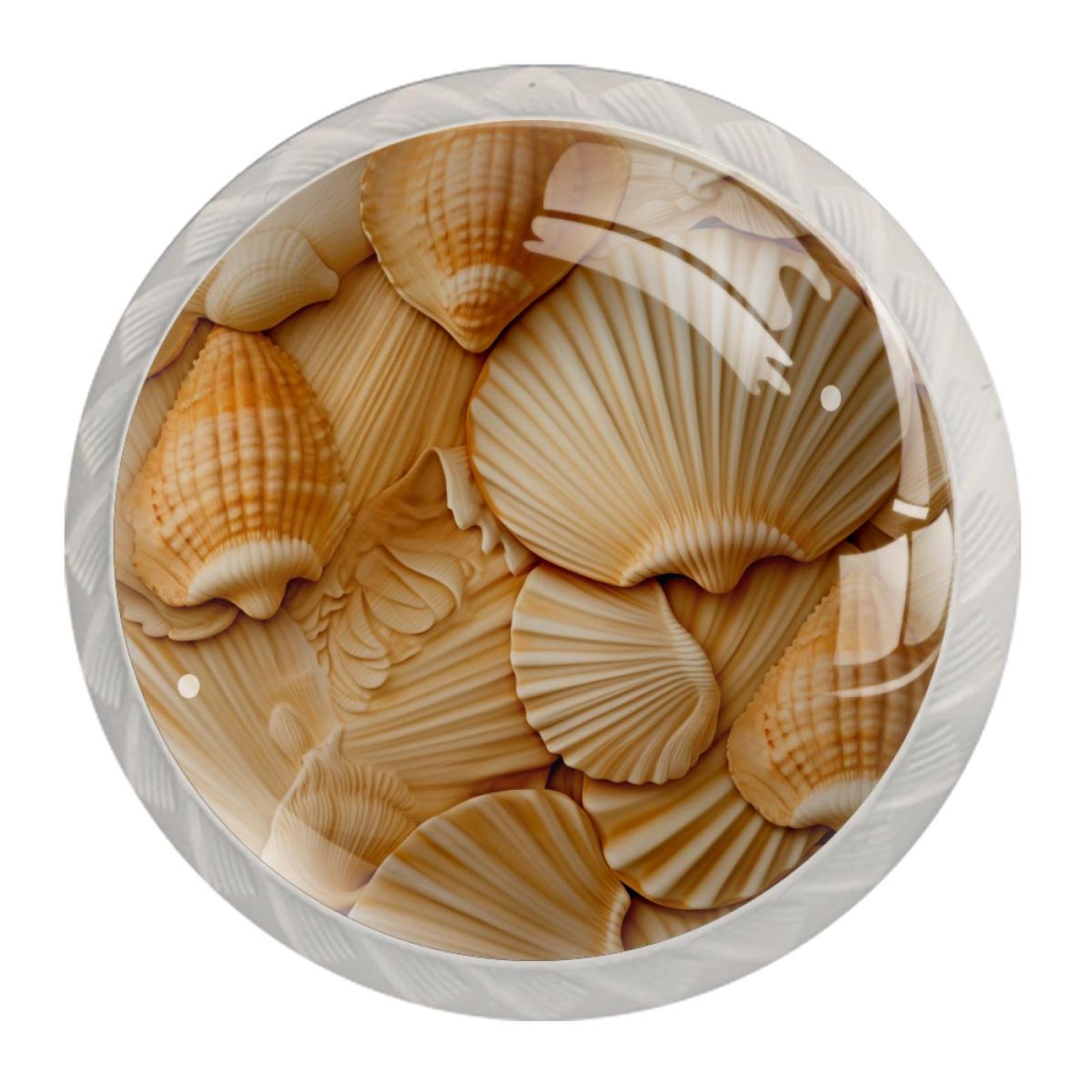 4 Pcs Round White Knobs for Kitchen Cabinet Cupboard Dresser Bookcase ...