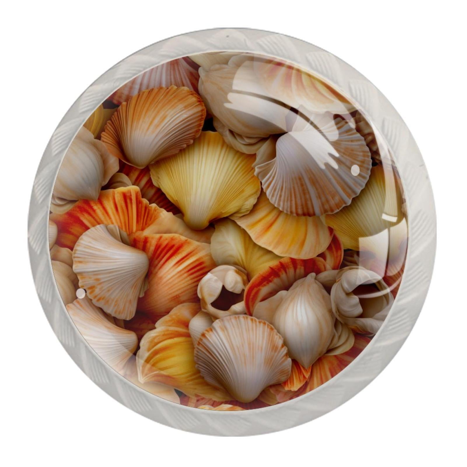 4 Pcs Round White Knobs for Kitchen Cabinet Cupboard Dresser Bookcase ...