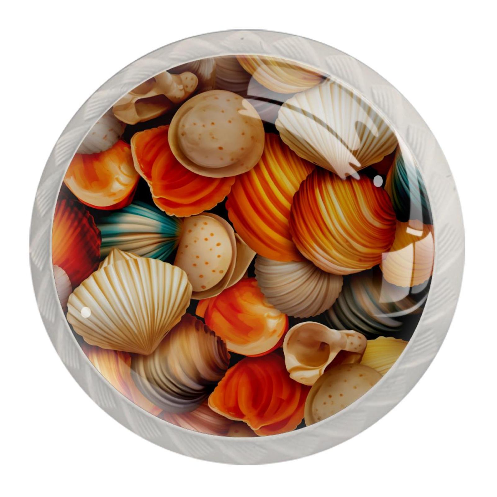 4 Pcs Round White Knobs for Kitchen Cabinet Cupboard Dresser Bookcase ...