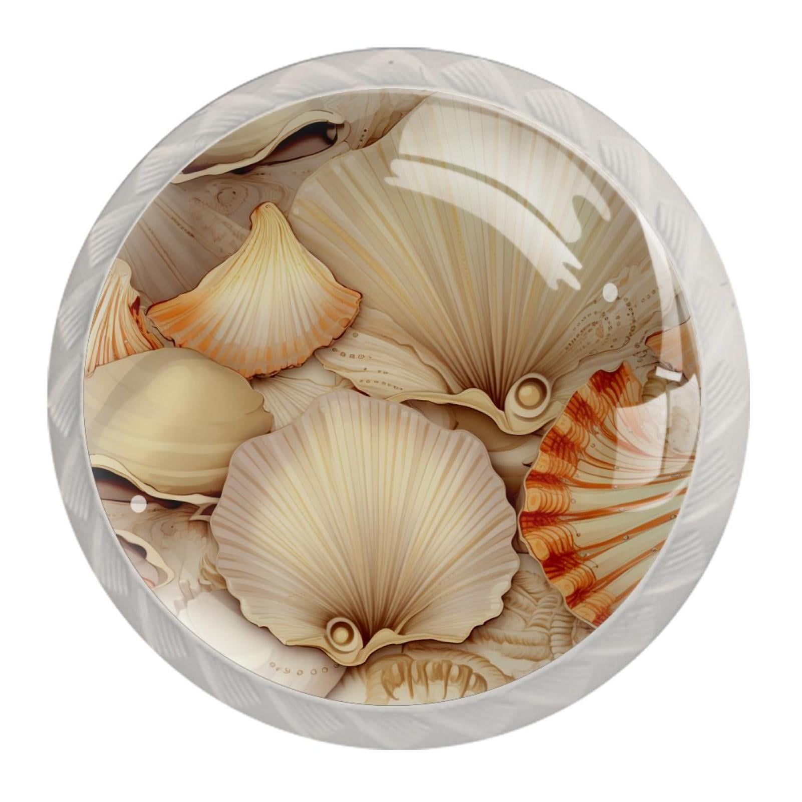 4 Pcs Round White Knobs for Kitchen Cabinet Cupboard Dresser Bookcase ...