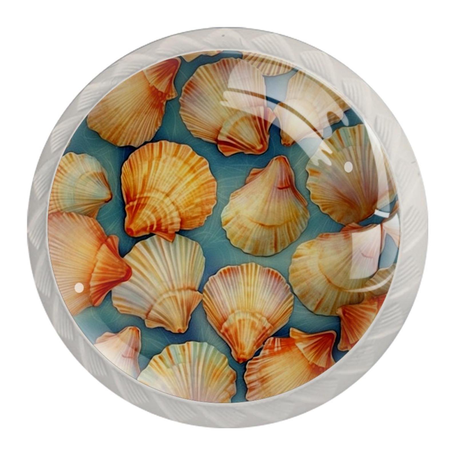 4 Pcs Round White Knobs for Kitchen Cabinet Cupboard Dresser Bookcase ...