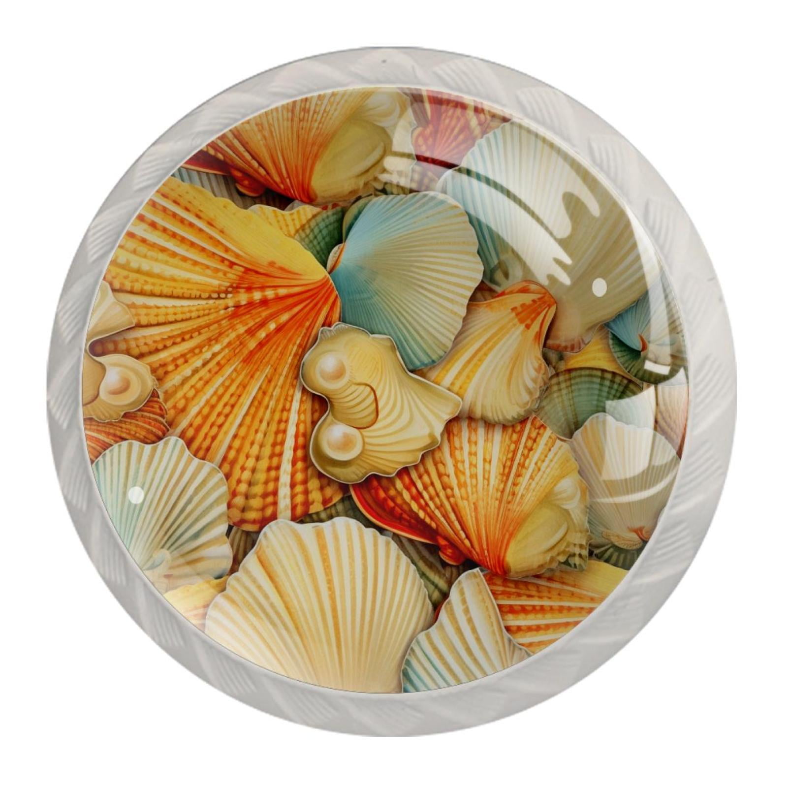 4 Pcs Round White Knobs for Kitchen Cabinet Cupboard Dresser Bookcase ...