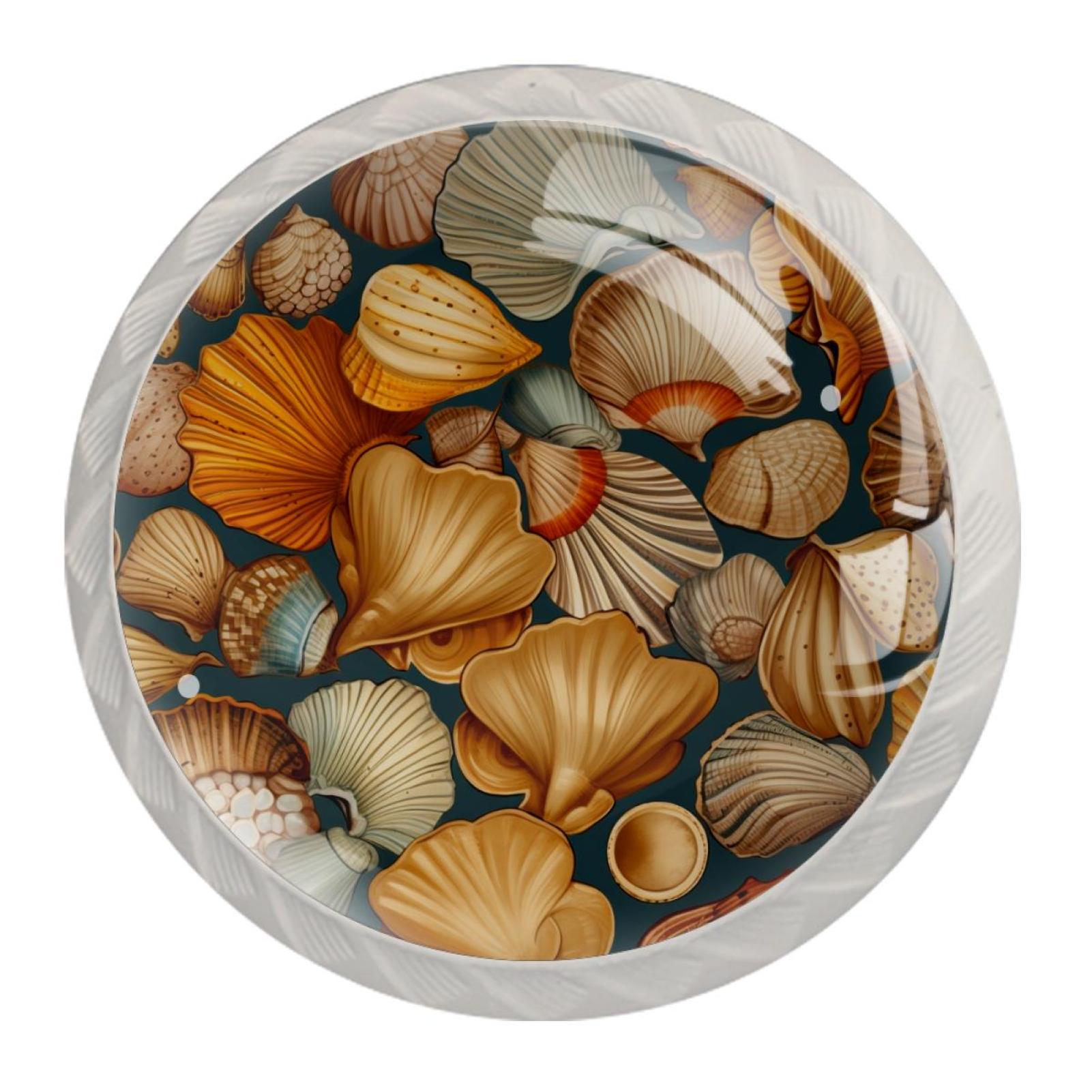 4 Pcs Round White Knobs for Kitchen Cabinet Cupboard Dresser Bookcase ...