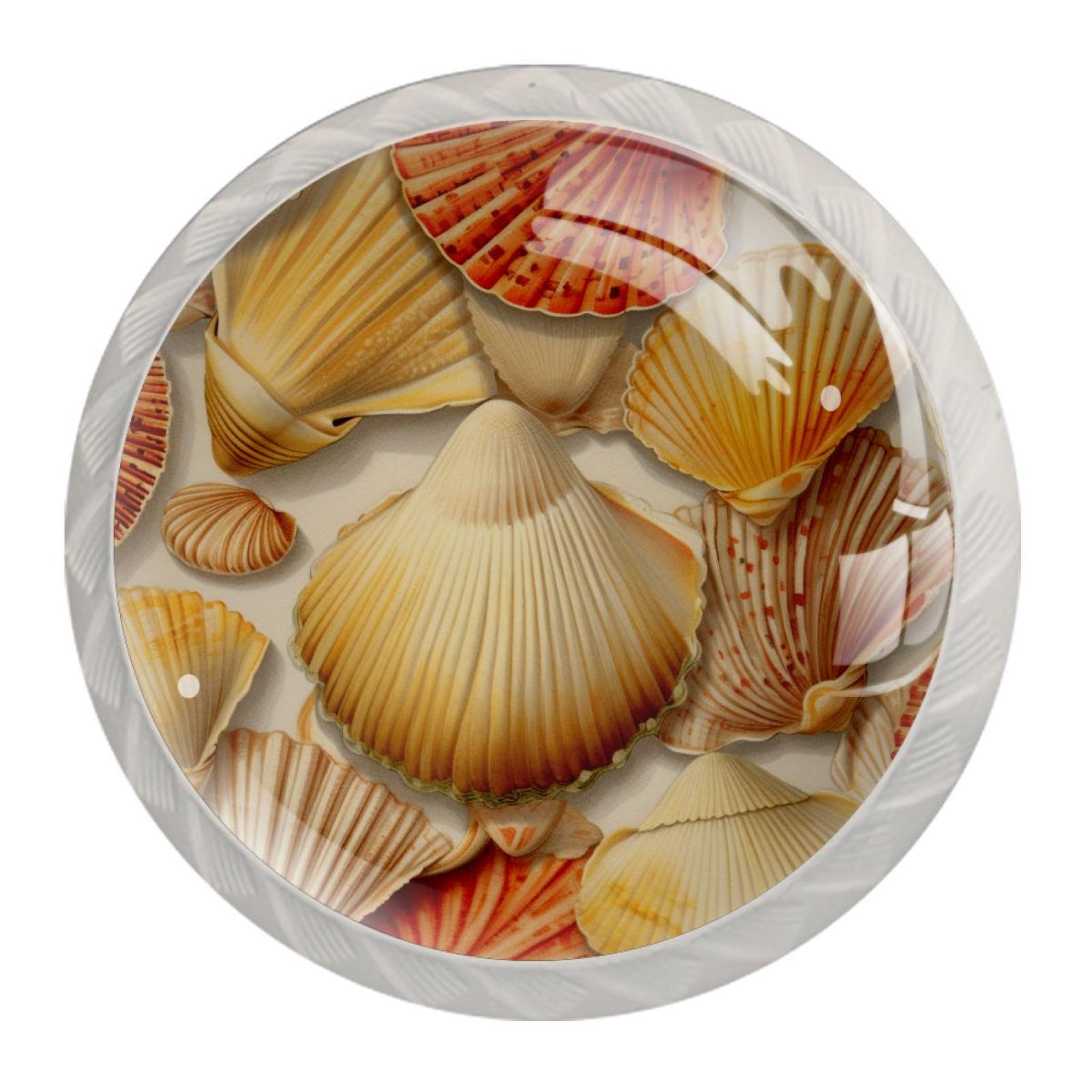 4 Pcs Round White Knobs for Kitchen Cabinet Cupboard Dresser Bookcase ...