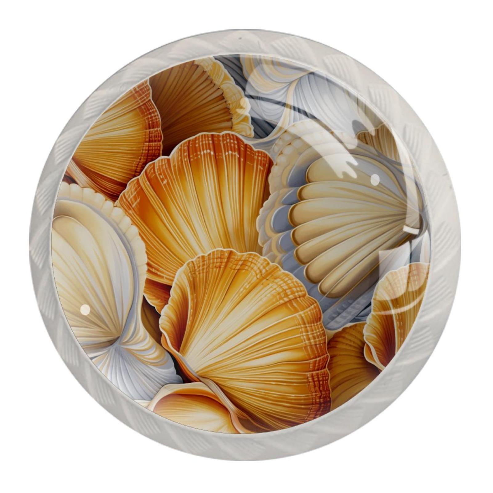 4 Pcs Round White Knobs for Kitchen Cabinet Cupboard Dresser Bookcase ...